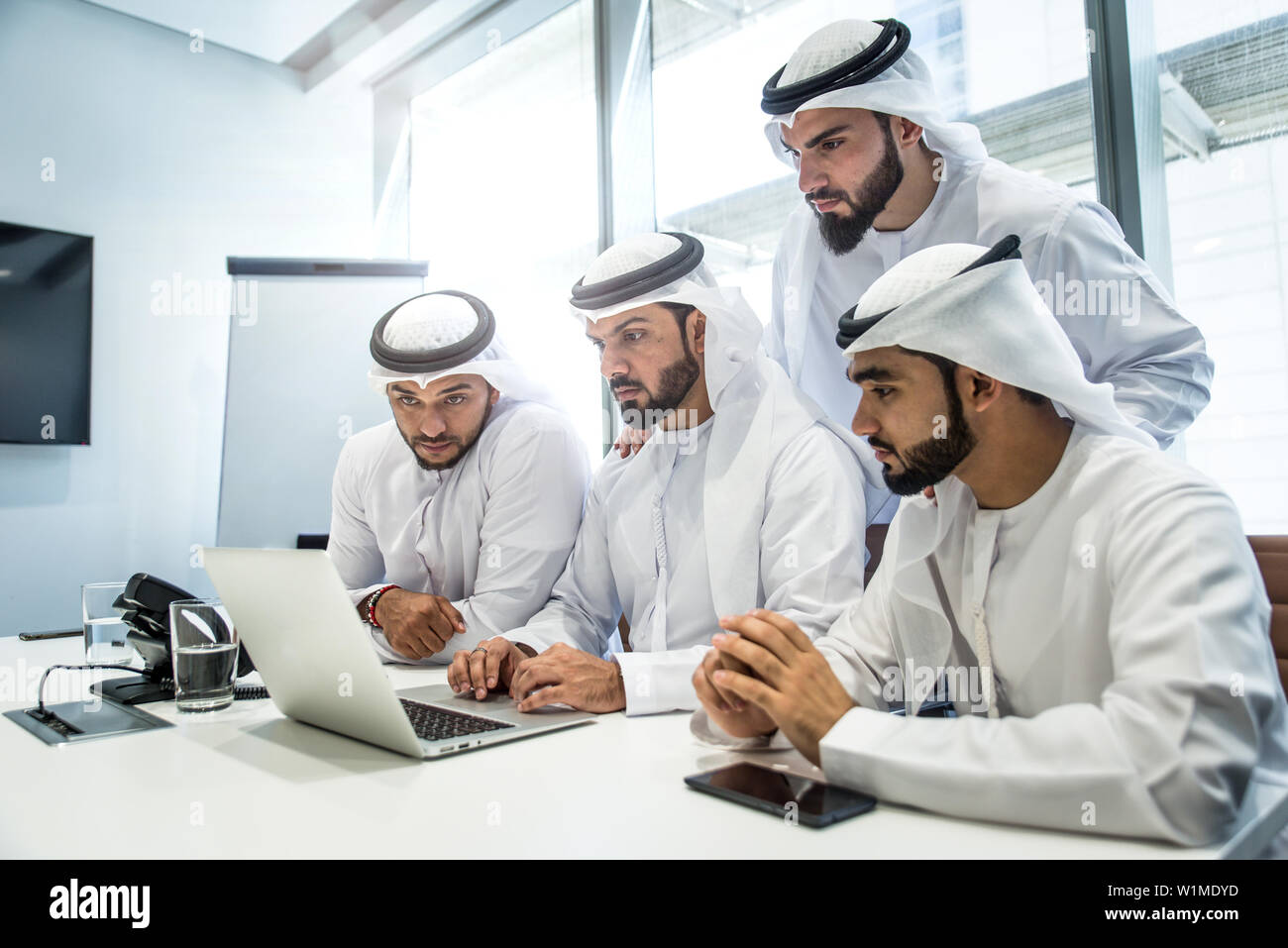 Arabic business team in the office Stock Photo - Alamy