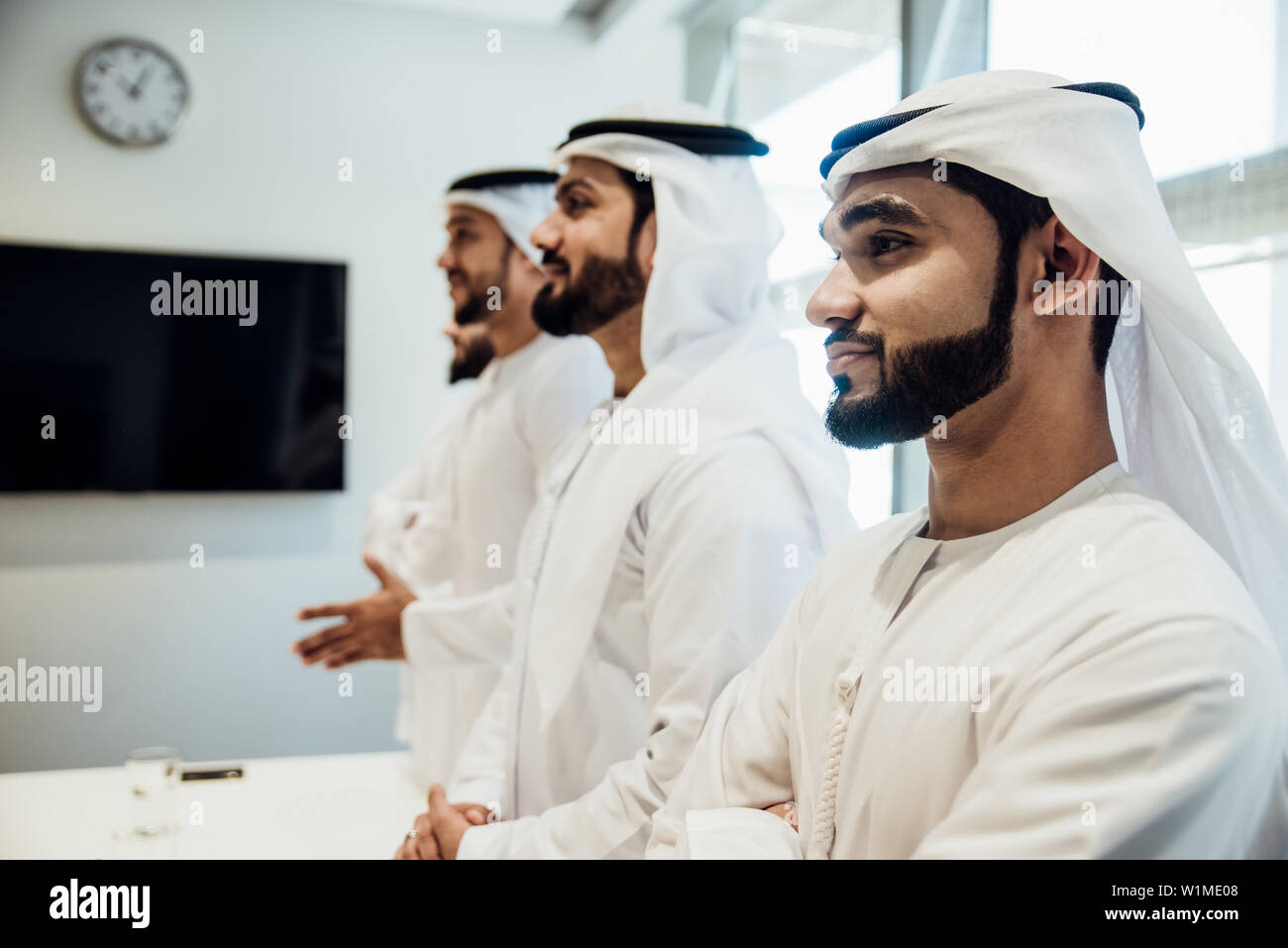 Arabic business team in the office Stock Photo - Alamy