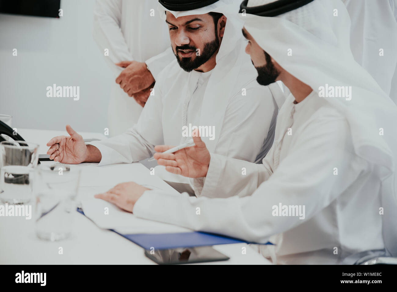 Arabic business team in the office Stock Photo - Alamy