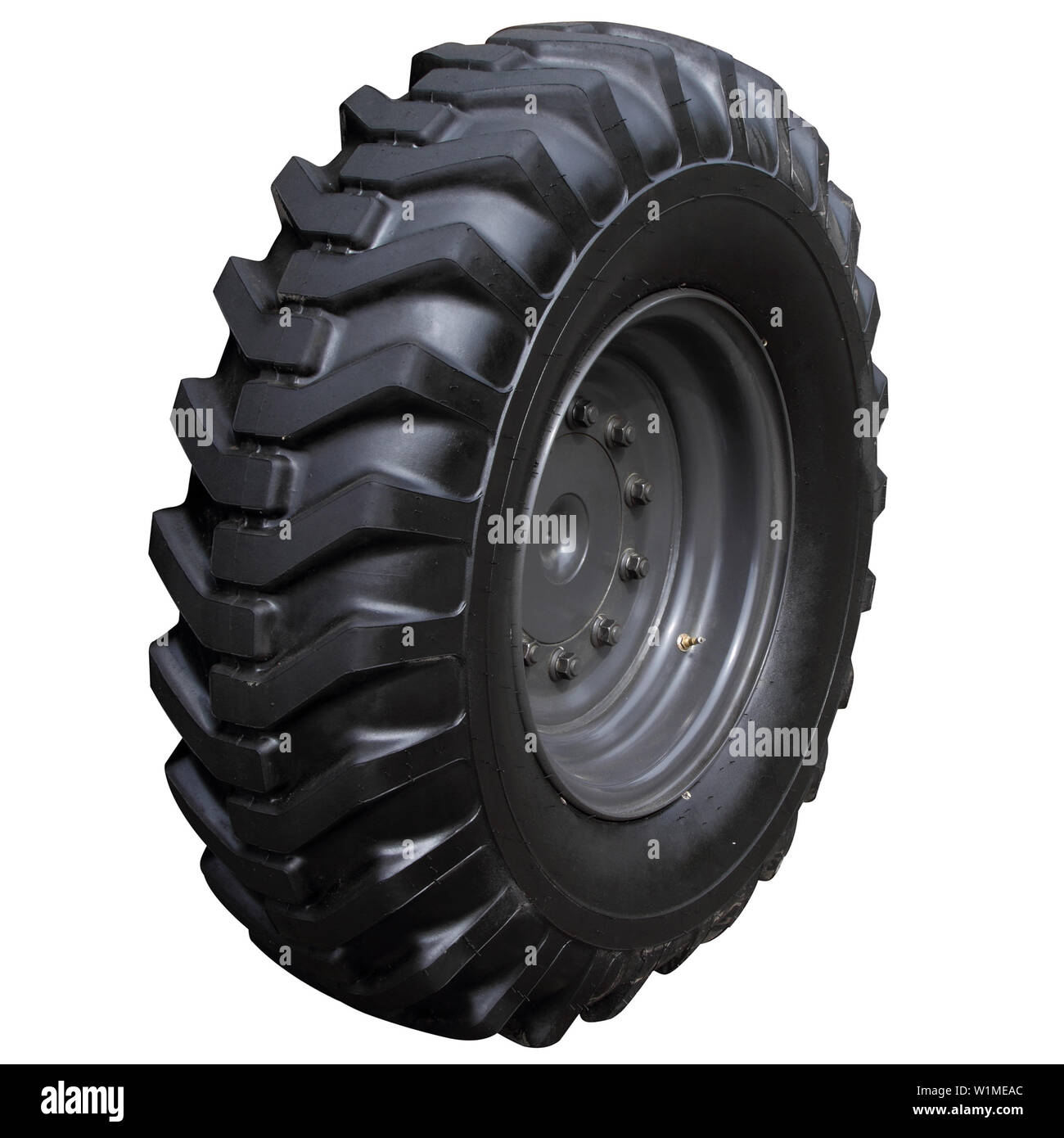Wheel with a high protector of a modern tractor Stock Photo - Alamy