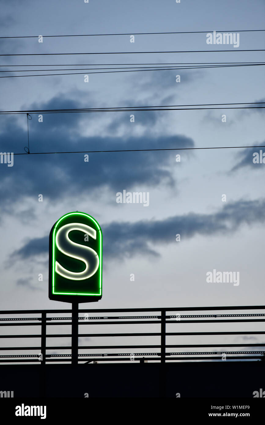 Subway sign Berlin, Germany Stock Photo - Alamy