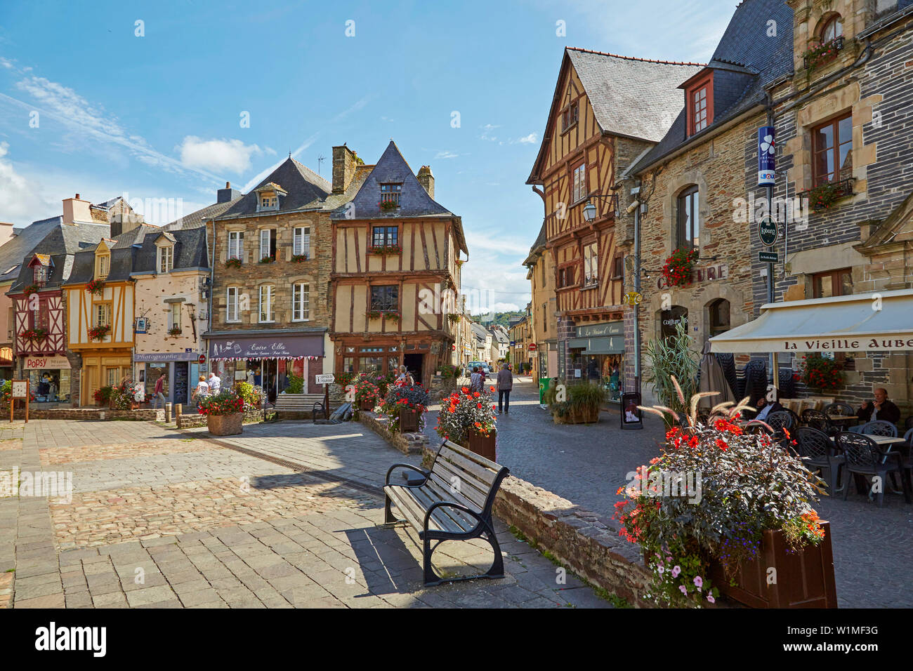 Walk through the old city of Malestroit, River Oust and, Canal de ...