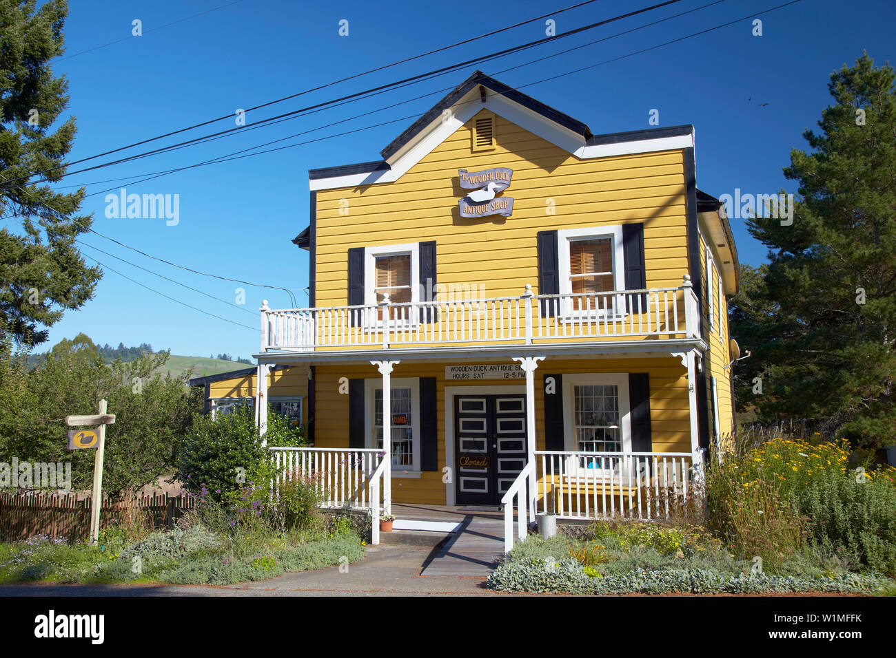 Wooden house at Bodega , Sonoma , California , U.S.A. , America Stock ...