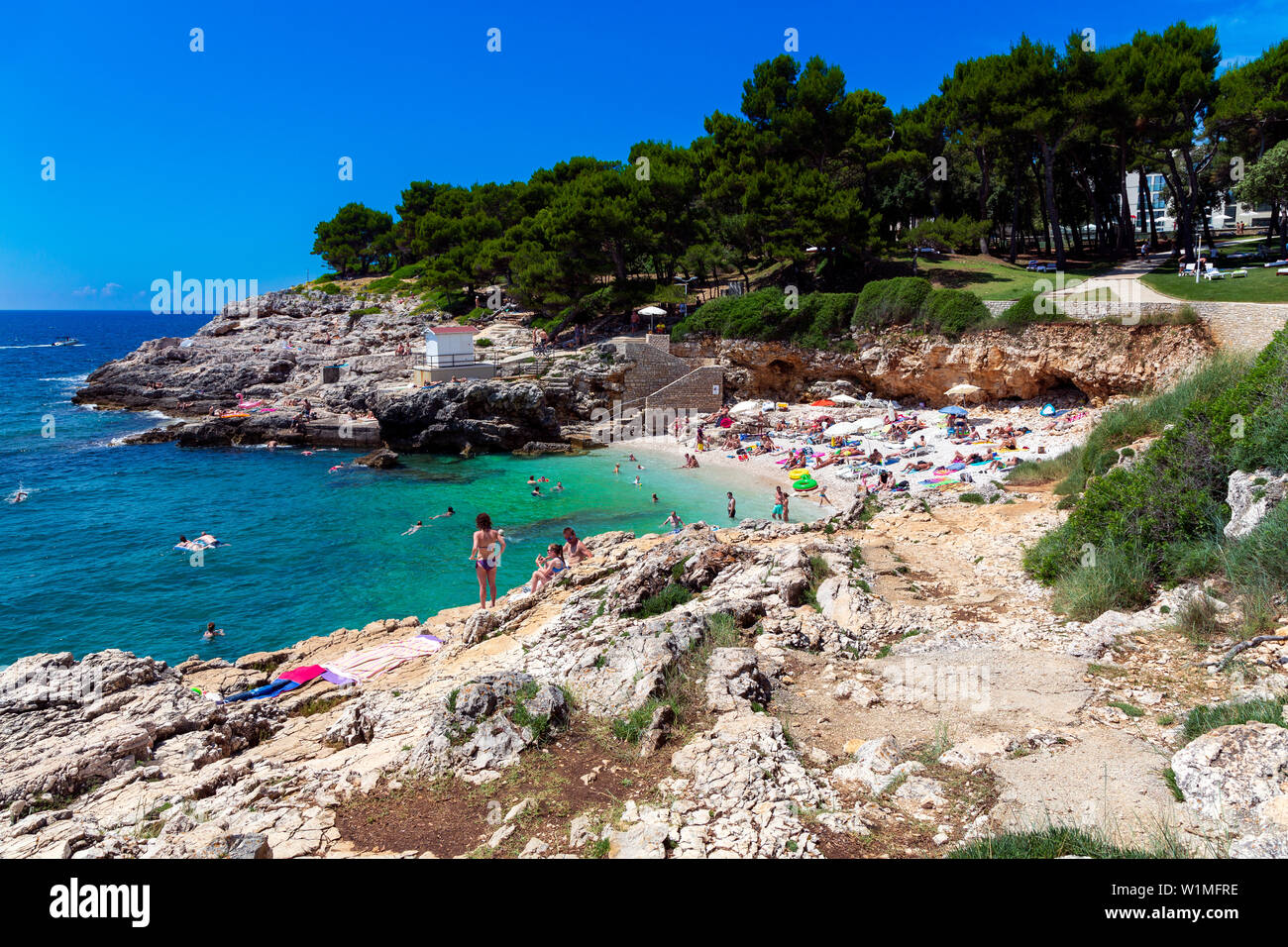Hawaii beach in Pula, Croatia Stock Photo - Alamy