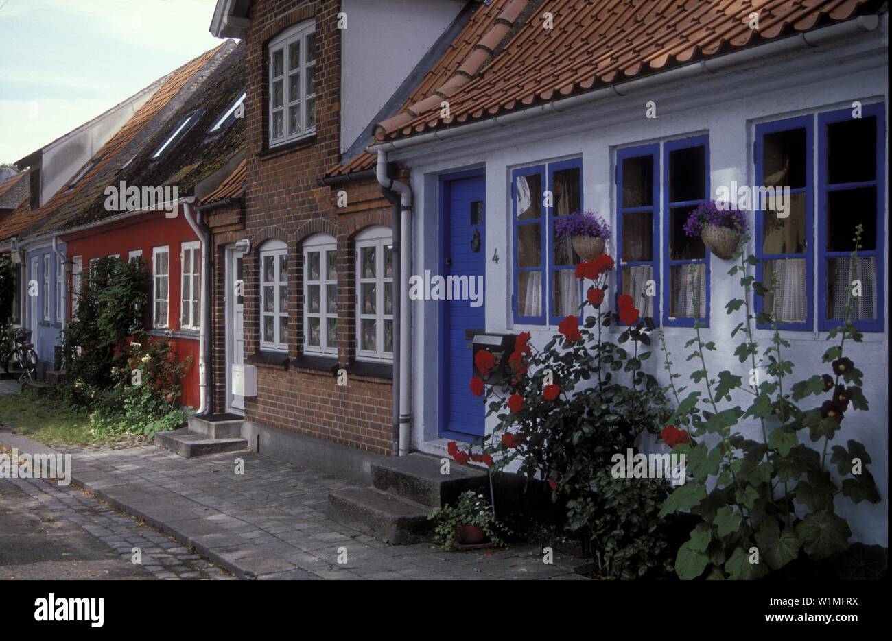 Little Houses, Bogense, Fuenen Denmark Stock Photo - Alamy