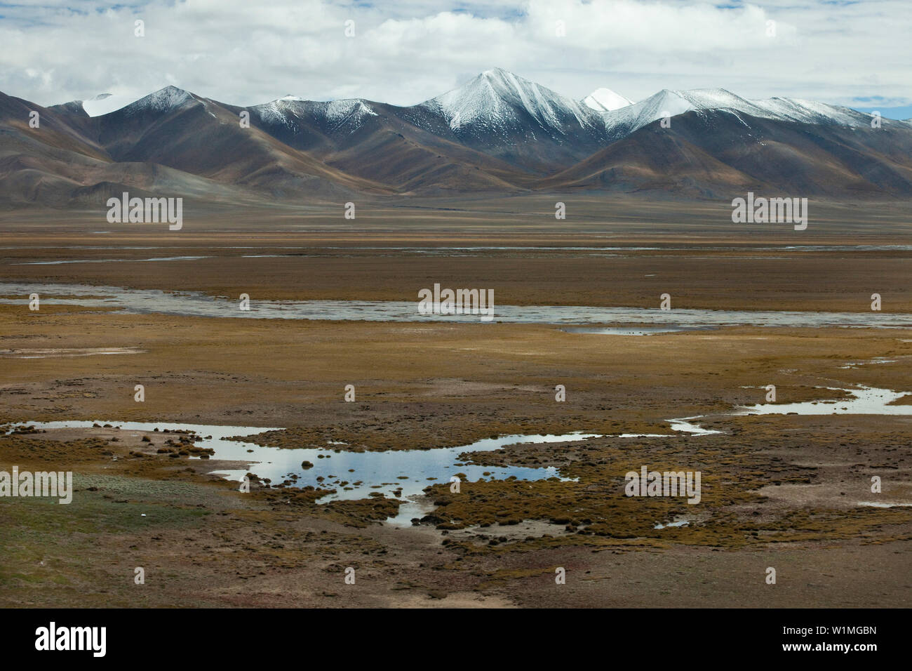 Landscape at the Tibetan Plateau, Tibet Autonomous Region, People's ...