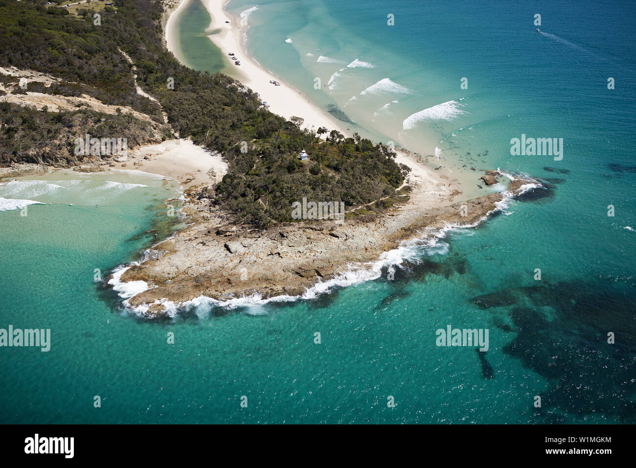 Aerial View of Moreton Island, Brisbane, Australia Stock Photo - Alamy
