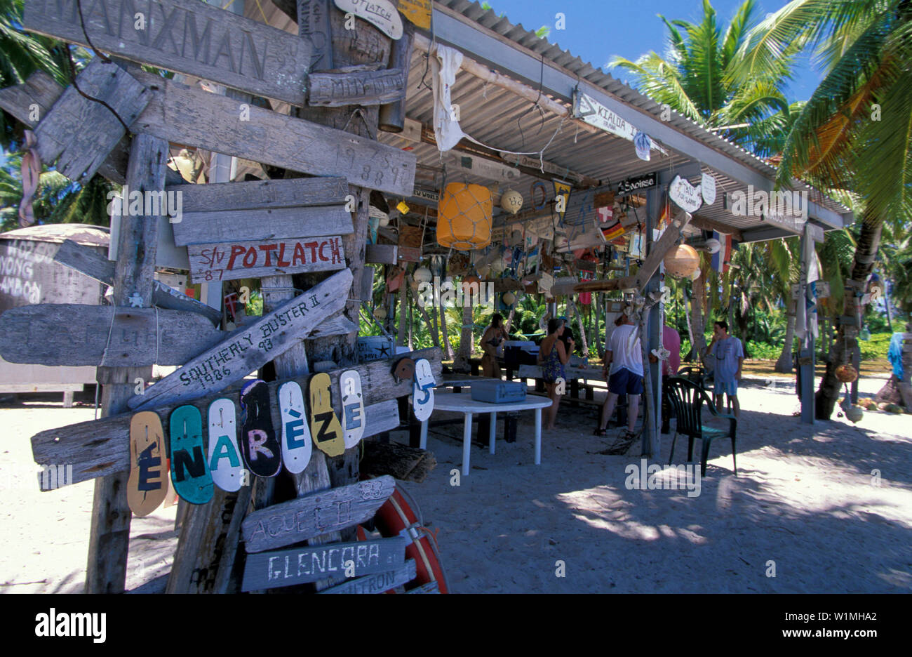 Shelter, Direction Island, Cocos Keeling, Islands Australia Stock Photo ...