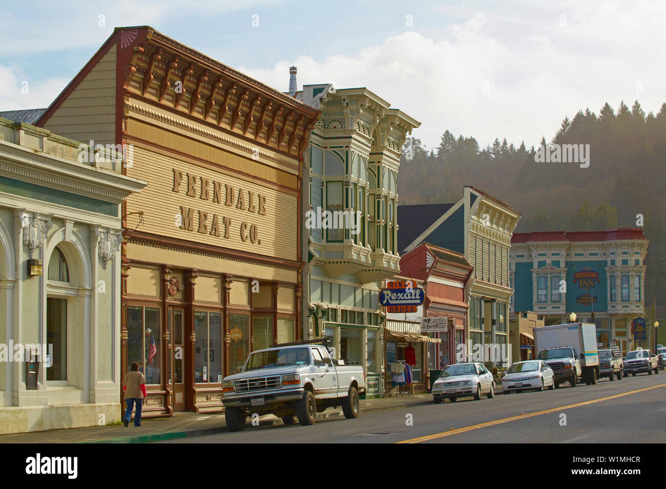 Victorian architecture california ferndale hi-res stock photography and ...
