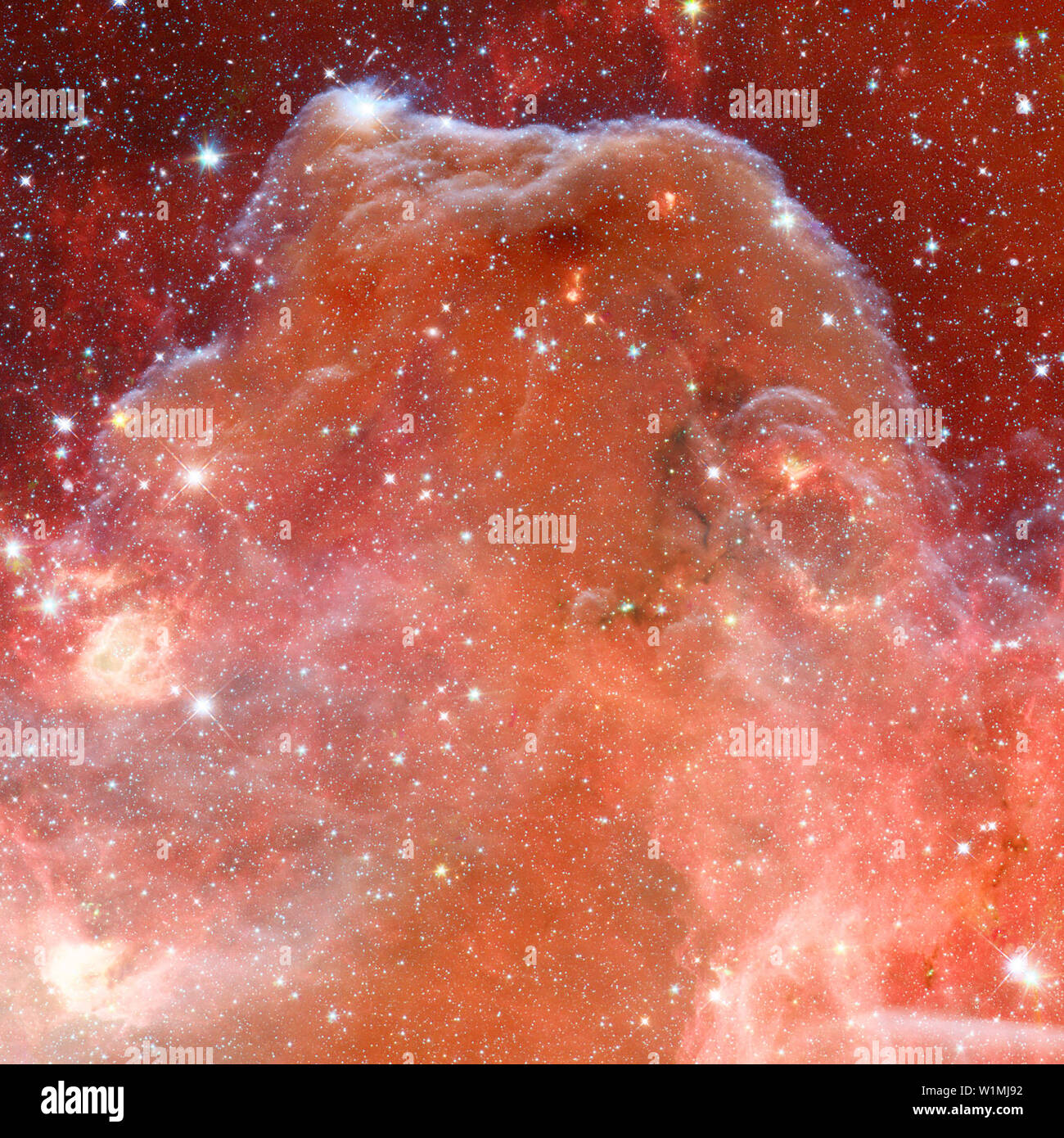 Awesome beauty of starfield somewhere in deep space. Elements of this ...