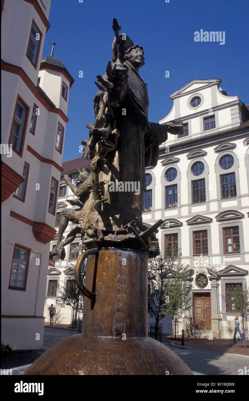 Dillingen at river Donau, historic university, Bavaria, Germany, Europe ...