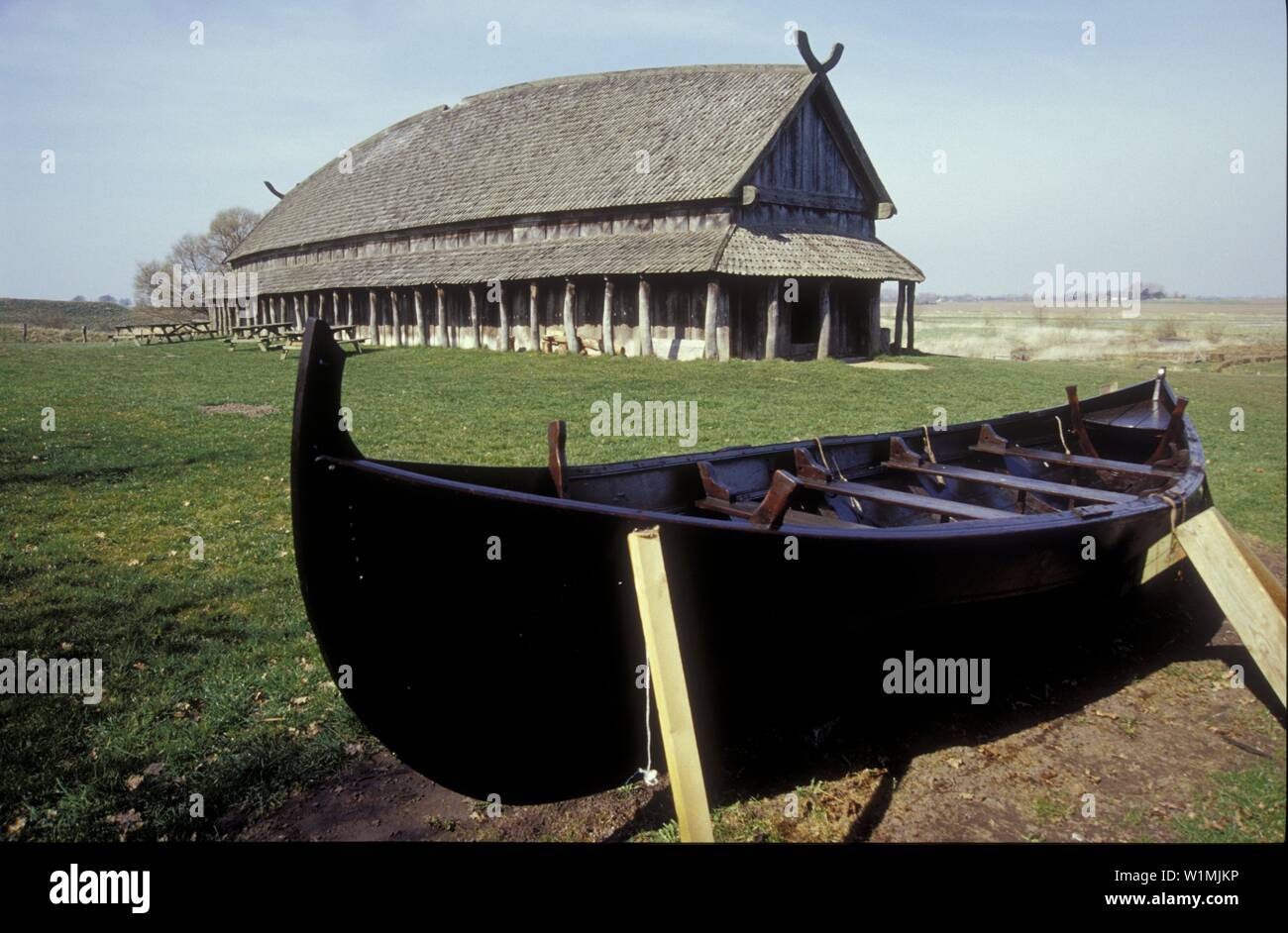 Viking Museum, Trelleborg, Seeland Denmark Stock Photo - Alamy