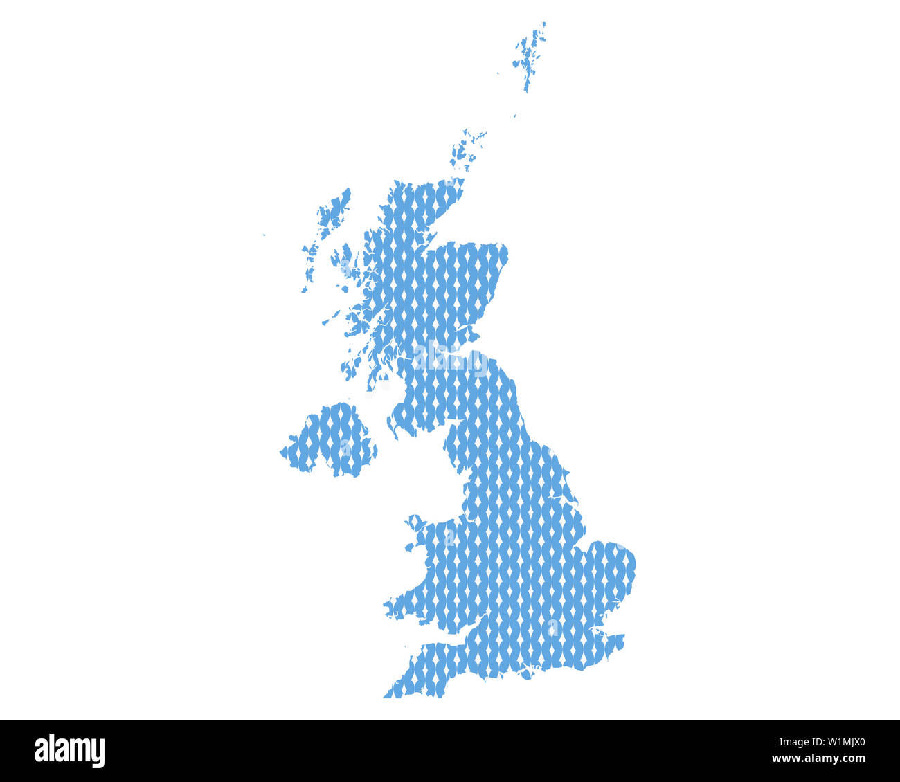 Plain map of the United Kingdom Stock Photo - Alamy