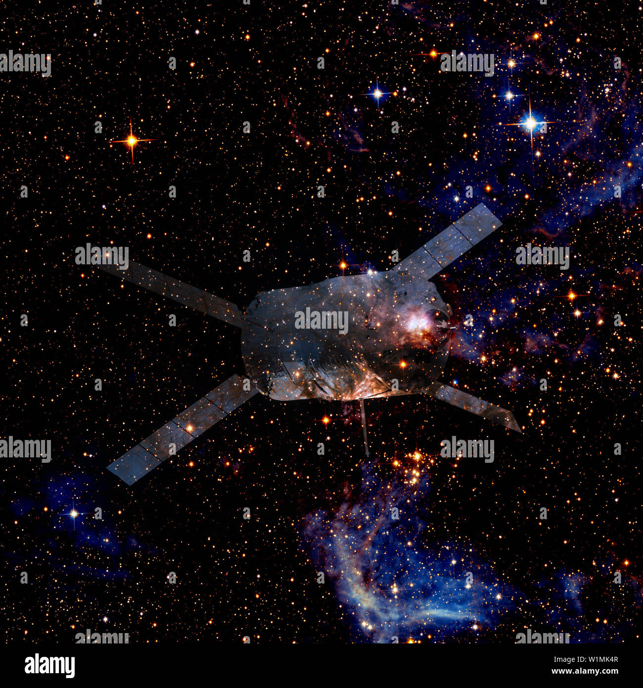 Spacecraft. Cosmic art, science fiction wallpaper. Elements of this ...