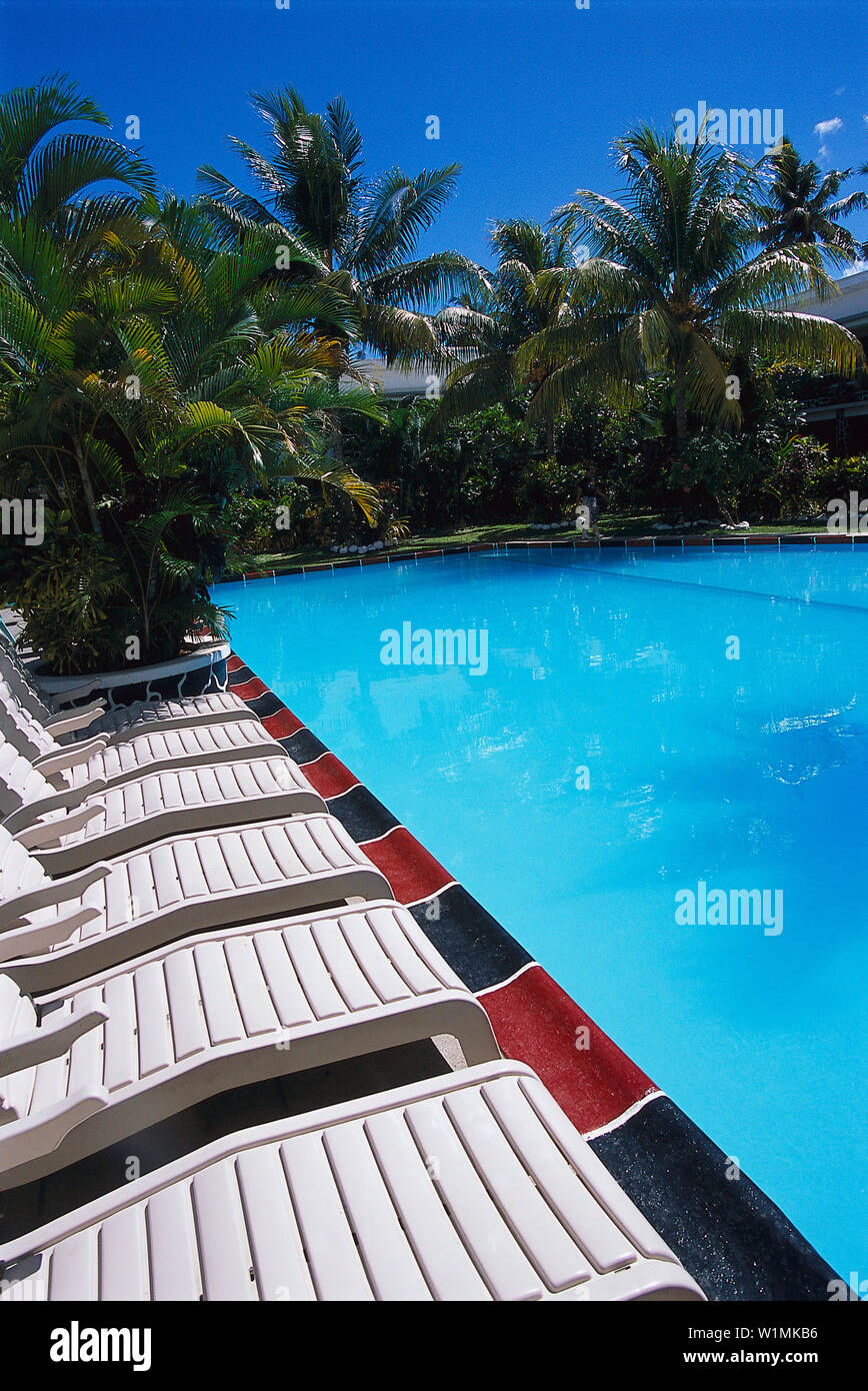 Swimming Pool, Aggie Grey's Hotel Apia, Upolu, Samoa Stock Photo - Alamy