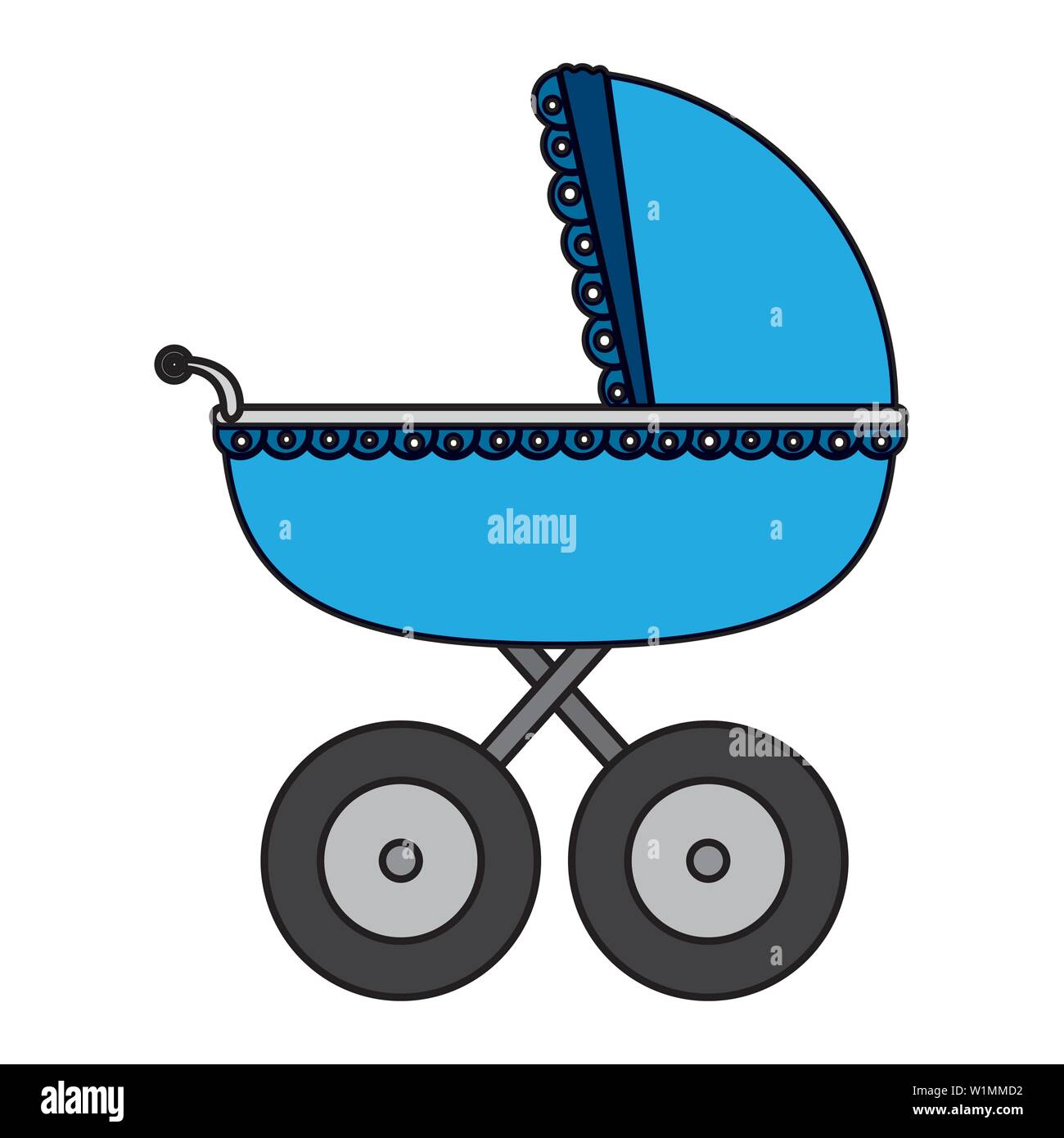 baby cart isolated icon vector Stock Vector Image & Art - Alamy