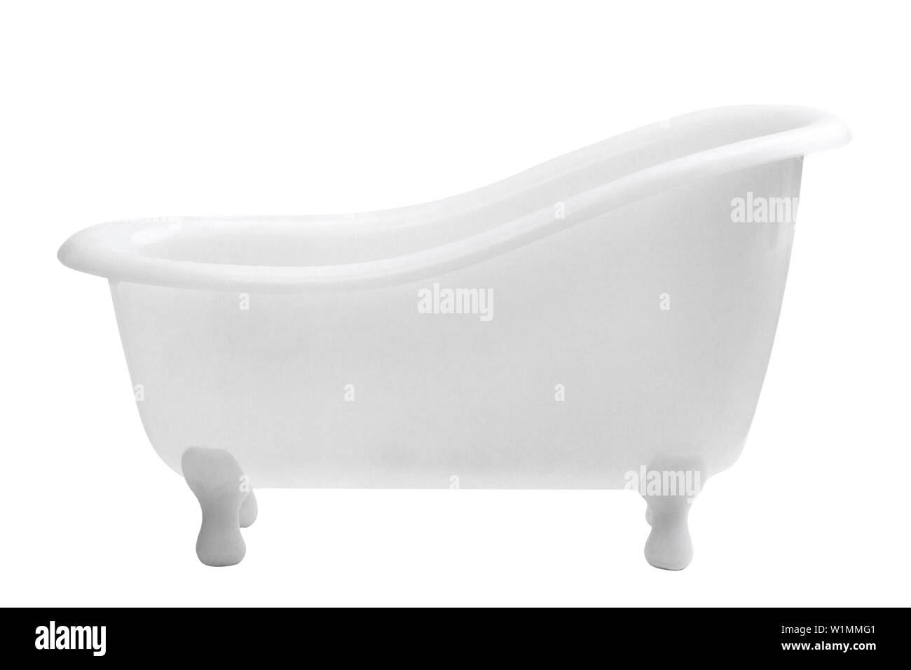 white bath isolated on white background. side view Stock Photo - Alamy