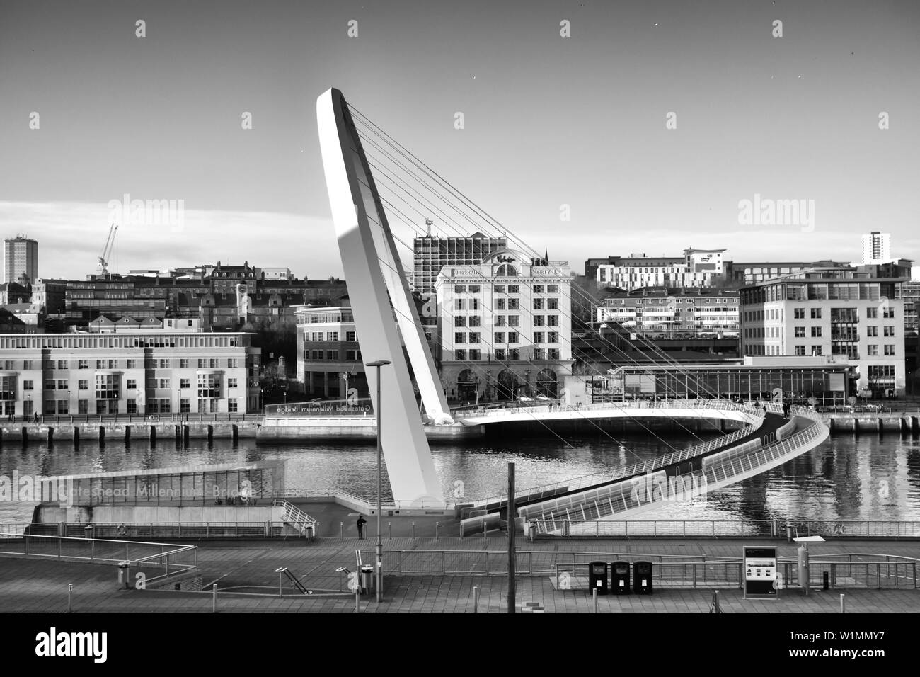 building river sky modern architecture Stock Photo - Alamy