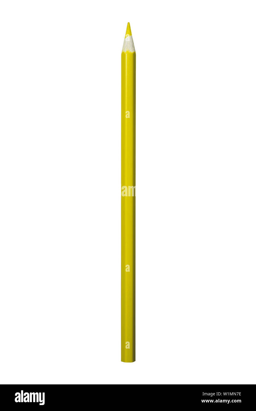 yellow pencil for drawing. isolated on white background Stock Photo - Alamy