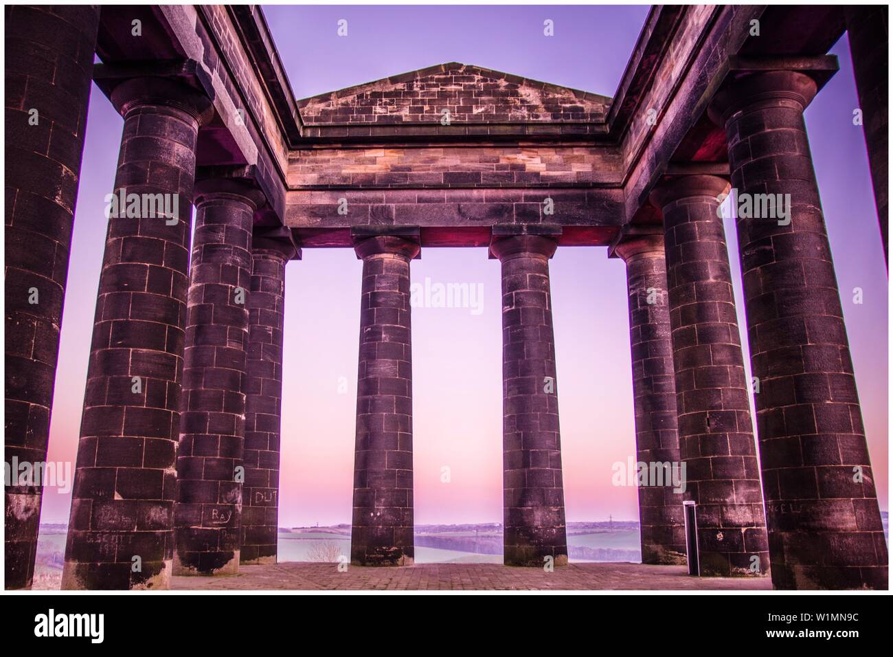 architecture column building city tower Stock Photo - Alamy