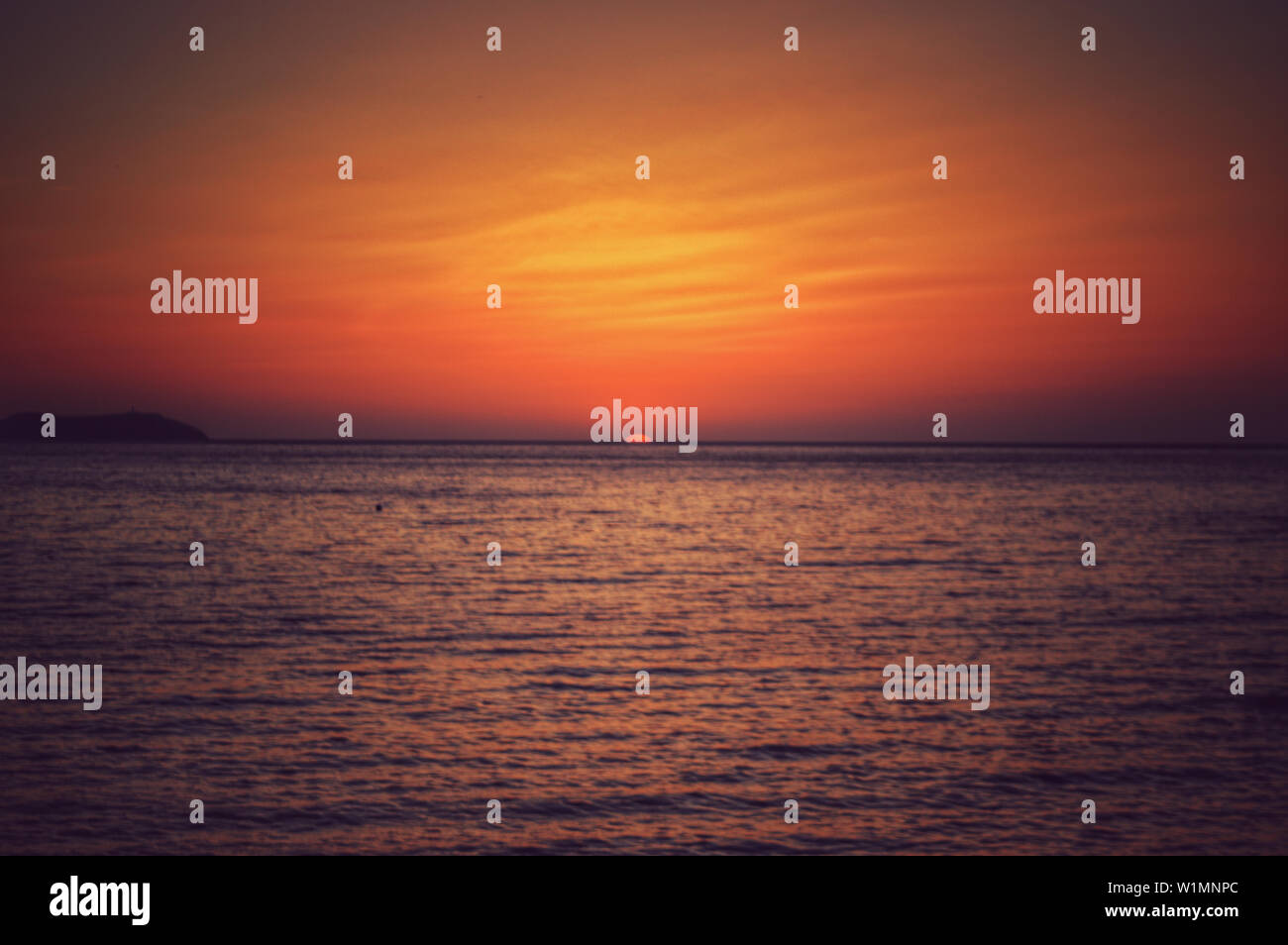 evening water ocean dawn dusk Stock Photo - Alamy