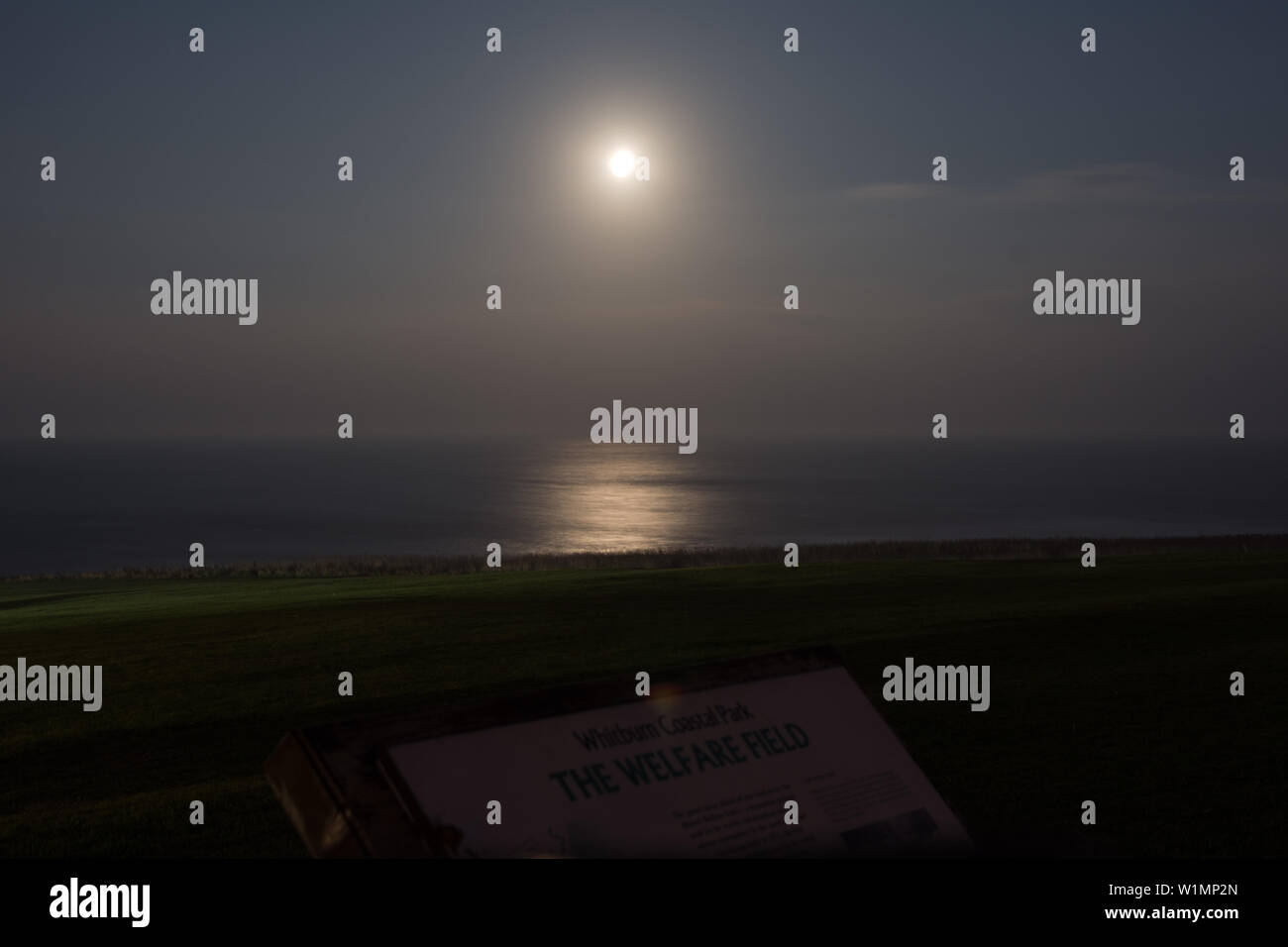 Moon Light horizon Stock Photo - Alamy