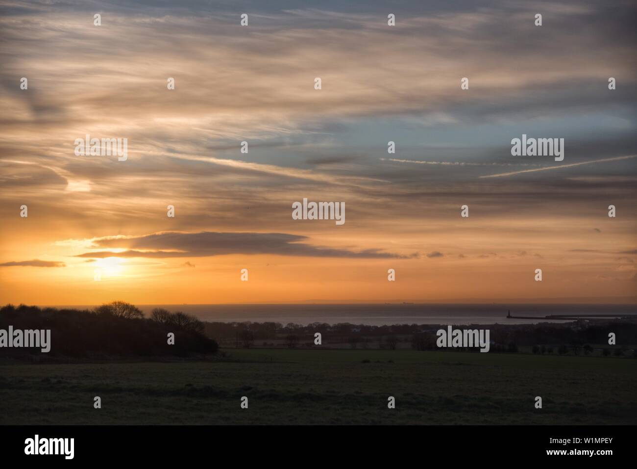 dusk evening dawn nature outdoors Stock Photo - Alamy