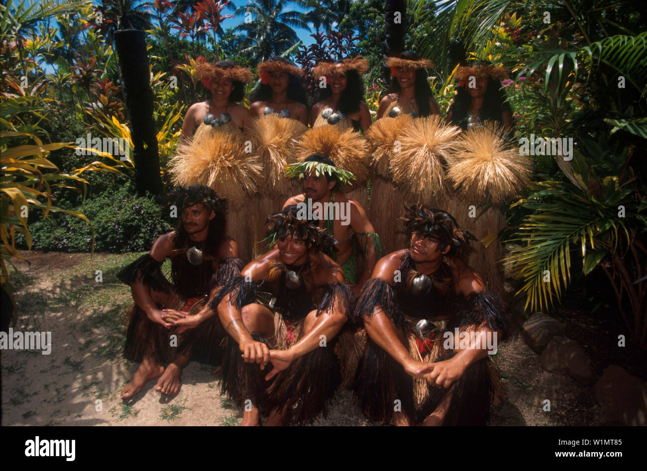 Cook Islands Cultural Village, Rarotonga Cook Inseln Stock Photo - Alamy