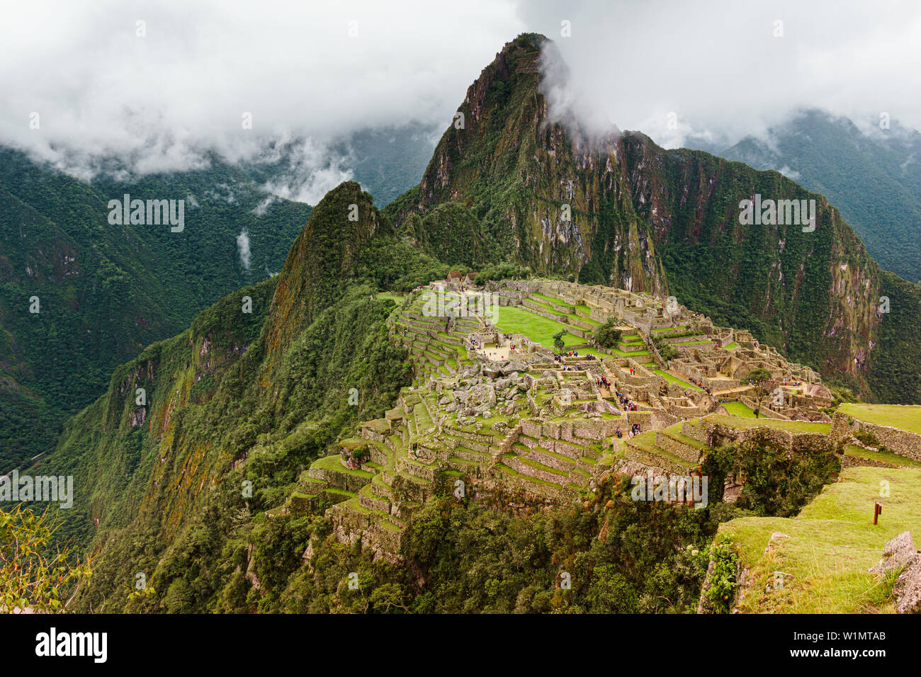 View of the Machu Picchu Citadel, Peru Stock Photo - Alamy