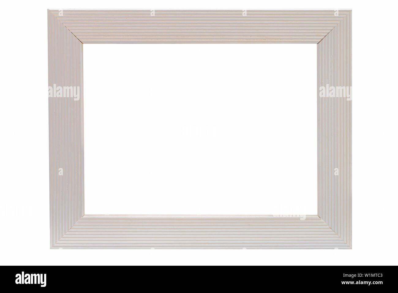 wooden light frame isolated on white background Stock Photo - Alamy