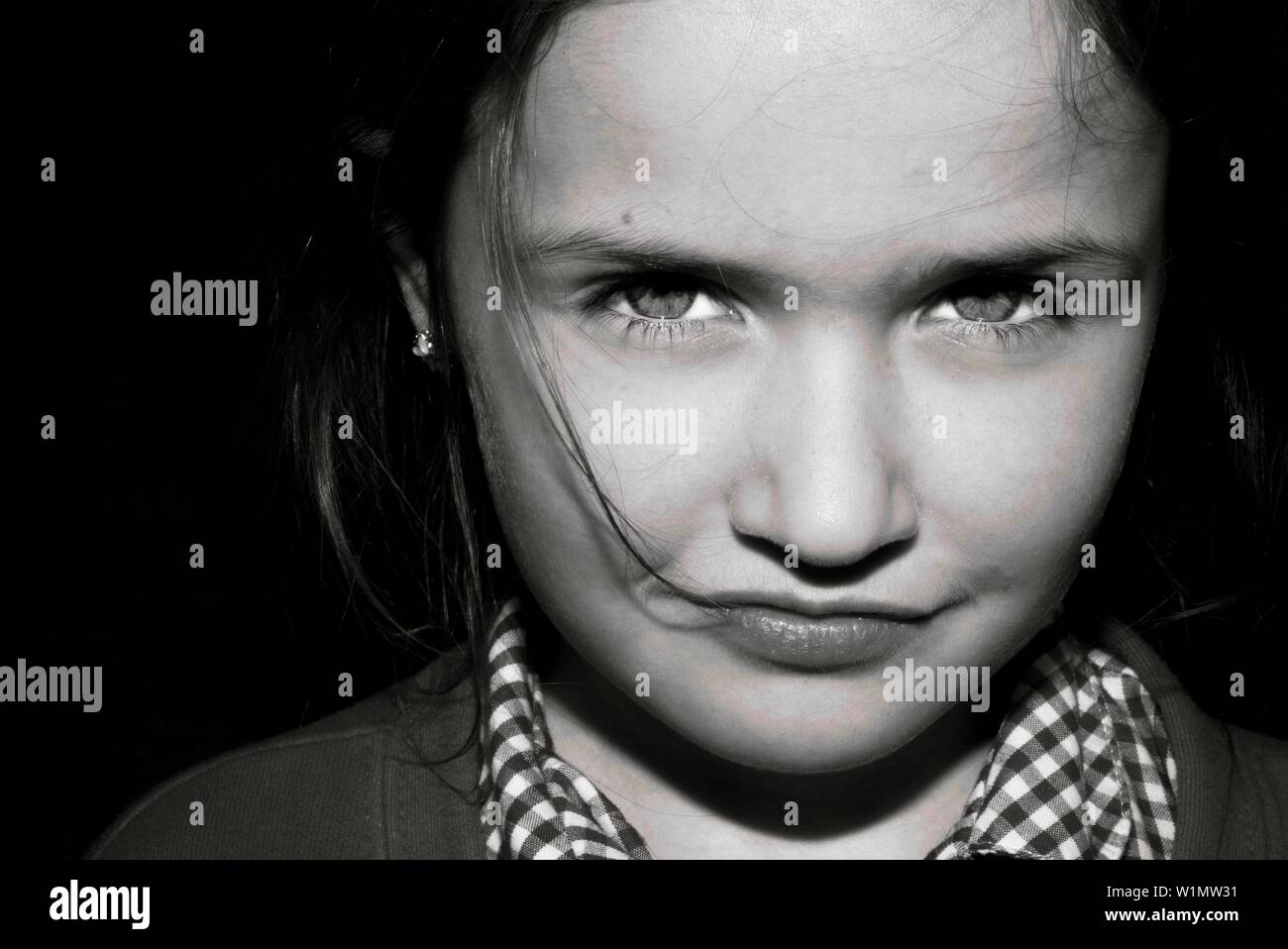 model woman girl face fashion Stock Photo - Alamy