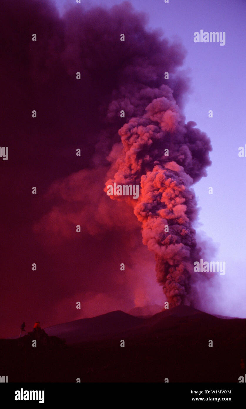 Etna eruption sunset hi-res stock photography and images - Alamy