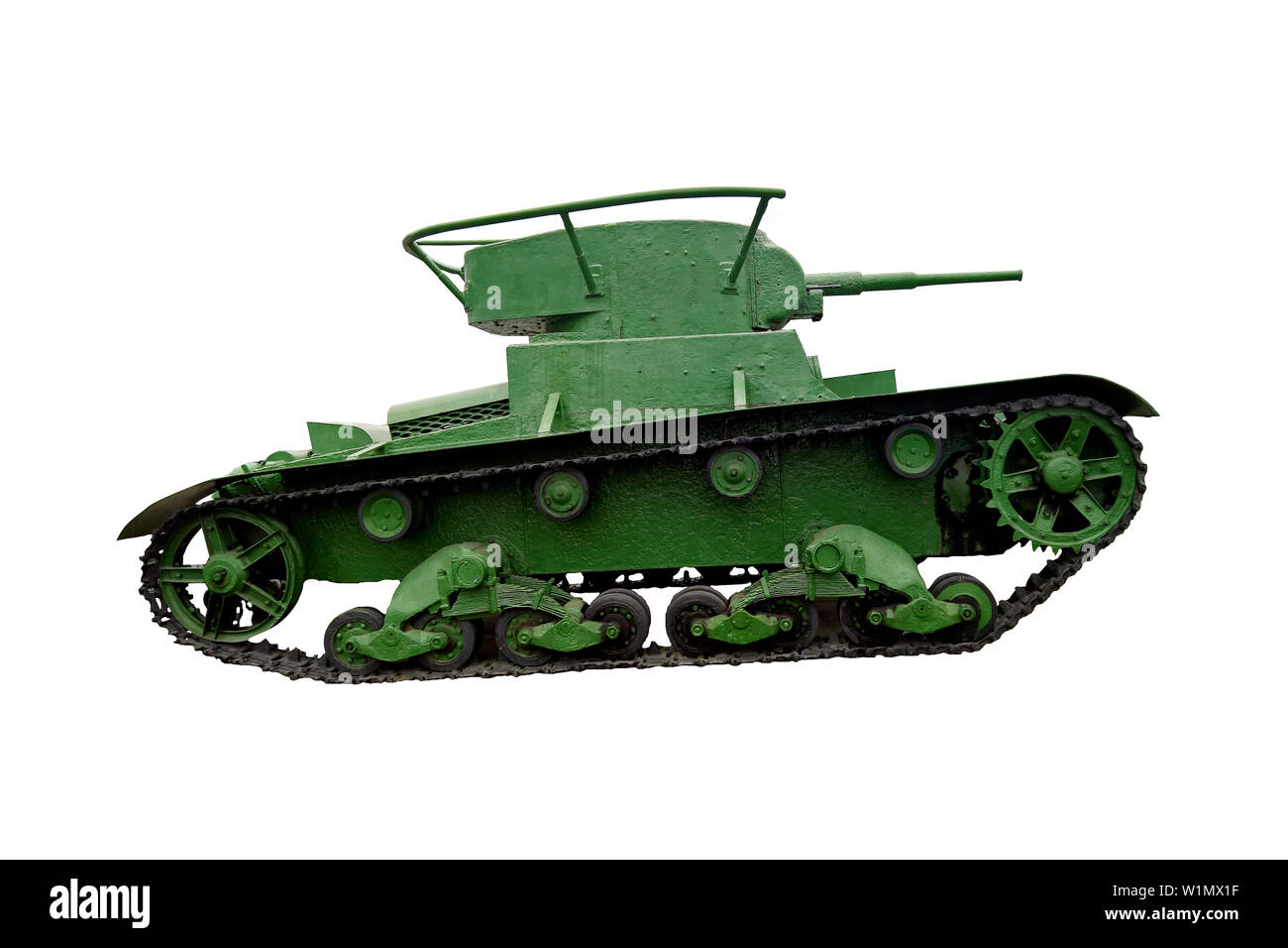 green tank isolated on white background Stock Photo - Alamy