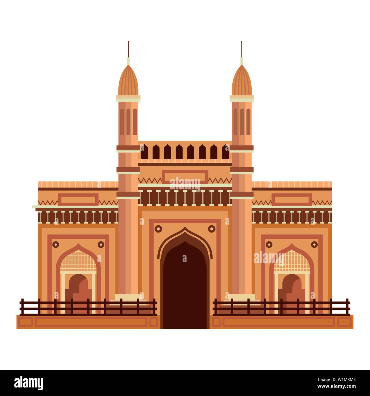 jama masjid famous building icon Stock Vector Image & Art - Alamy