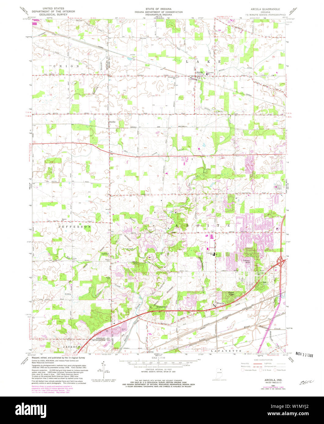 Map of arcola hi-res stock photography and images - Alamy