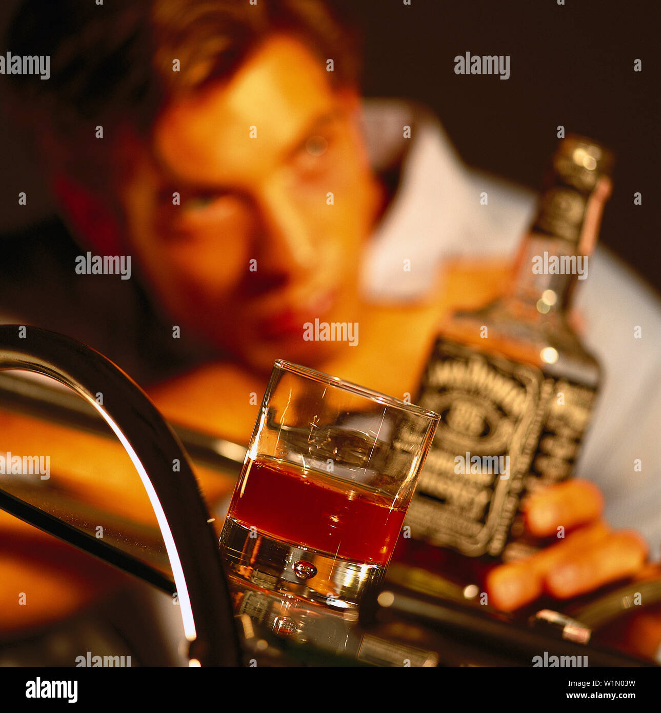 Boy drinking alcohol, Symbols Stock Photo - Alamy
