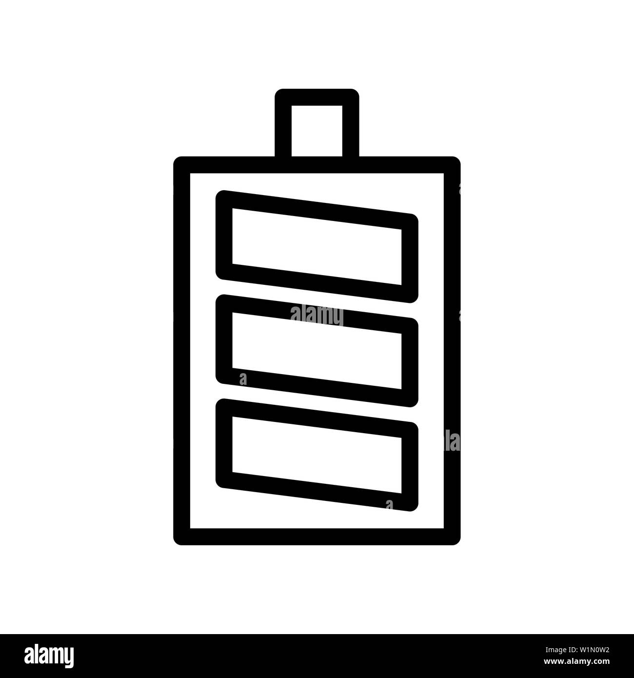 Mobile battery symbol Black and White Stock Photos & Images - Alamy