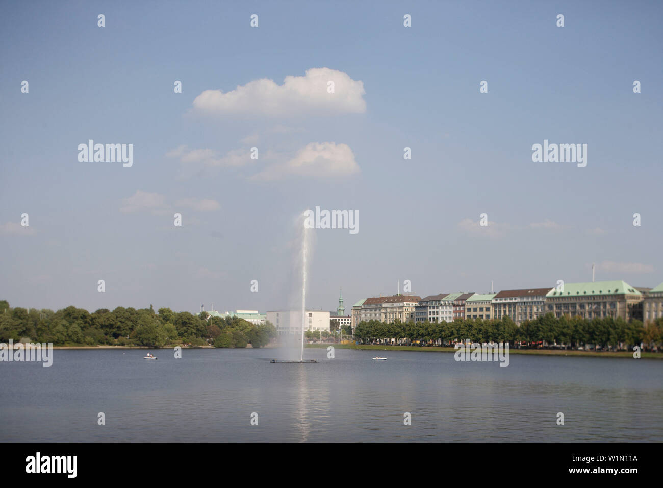 Inner Alster lake Stock Photo - Alamy