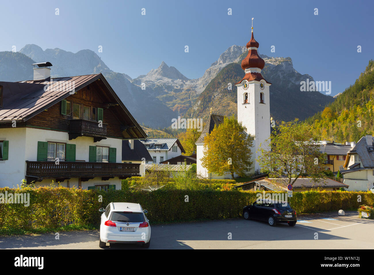 Church in Lofer, Loferer Steinberge, Salzburg, Austria Stock Photo - Alamy