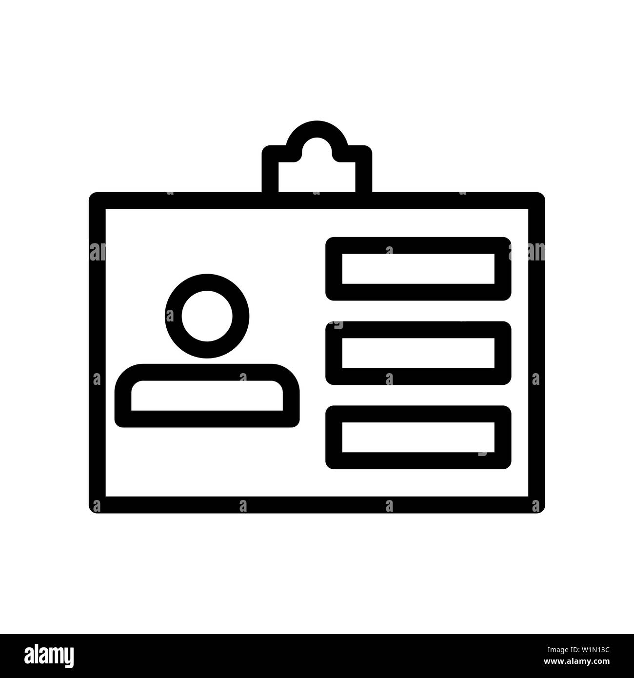 id icon. flat illustration of id vector icon for web. Perfect use for ...