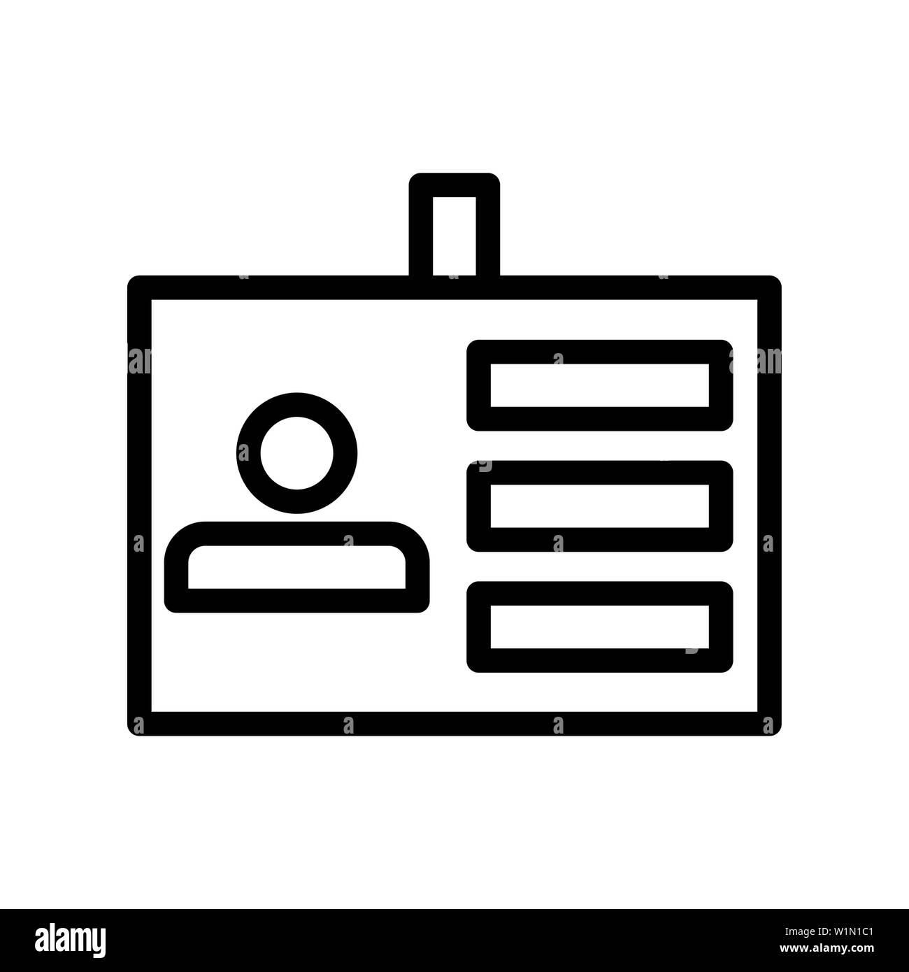 id icon. flat illustration of id vector icon for web. Perfect use for ...