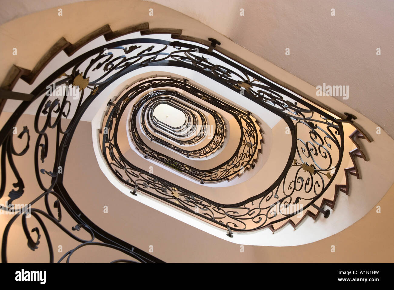Handrail of a staircase hi-res stock photography and images - Alamy