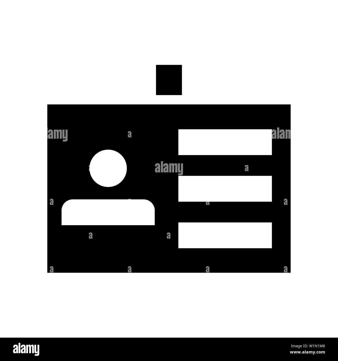 id icon. flat illustration of id vector icon for web. Perfect use for ...