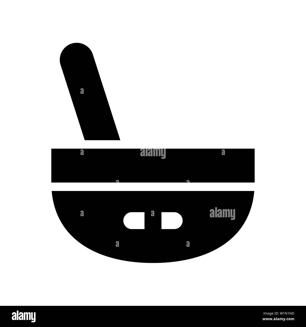 mortar icon. flat illustration of mortar vector icon for web. Perfect ...