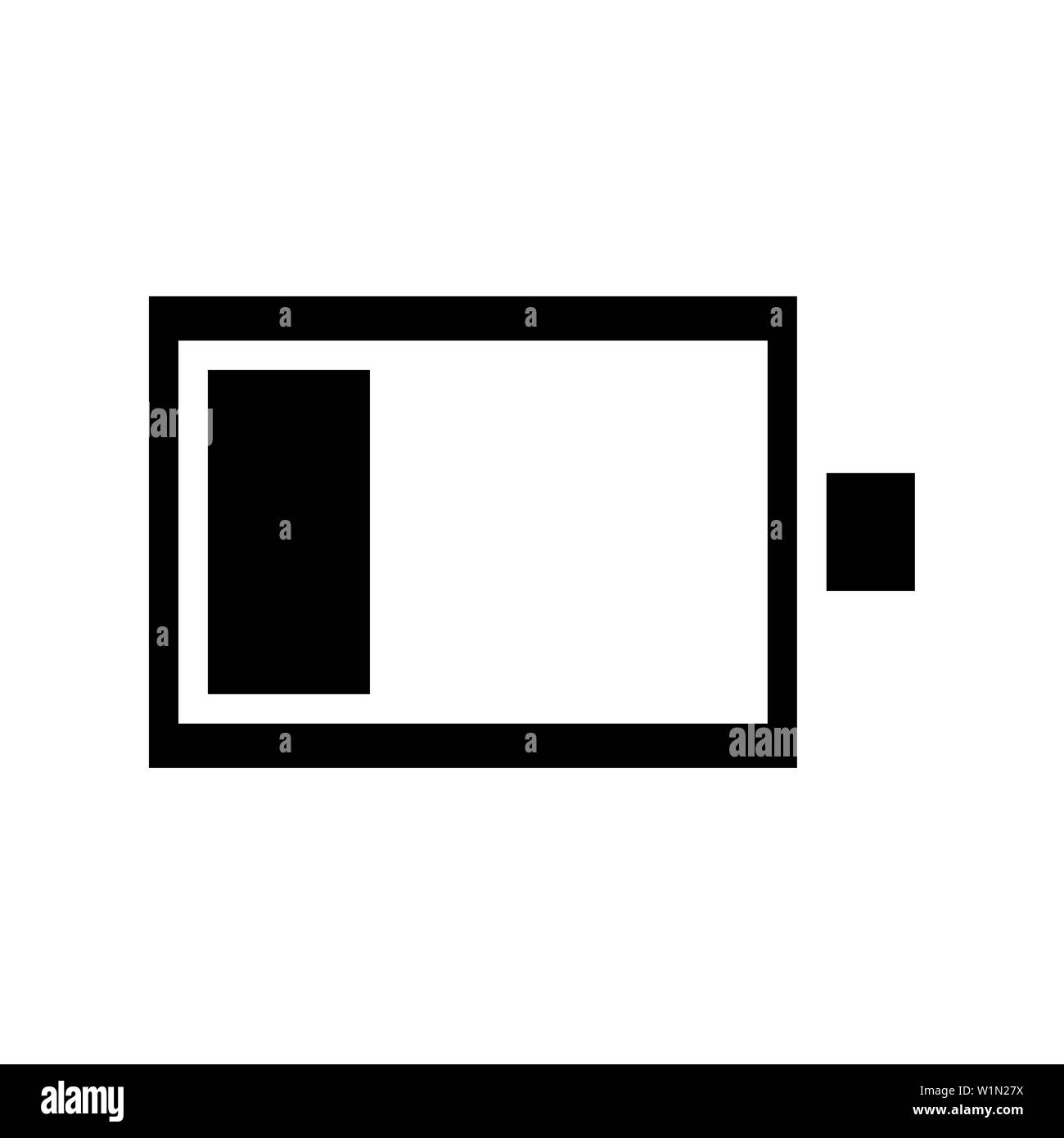 Mobile battery symbol Black and White Stock Photos & Images - Alamy