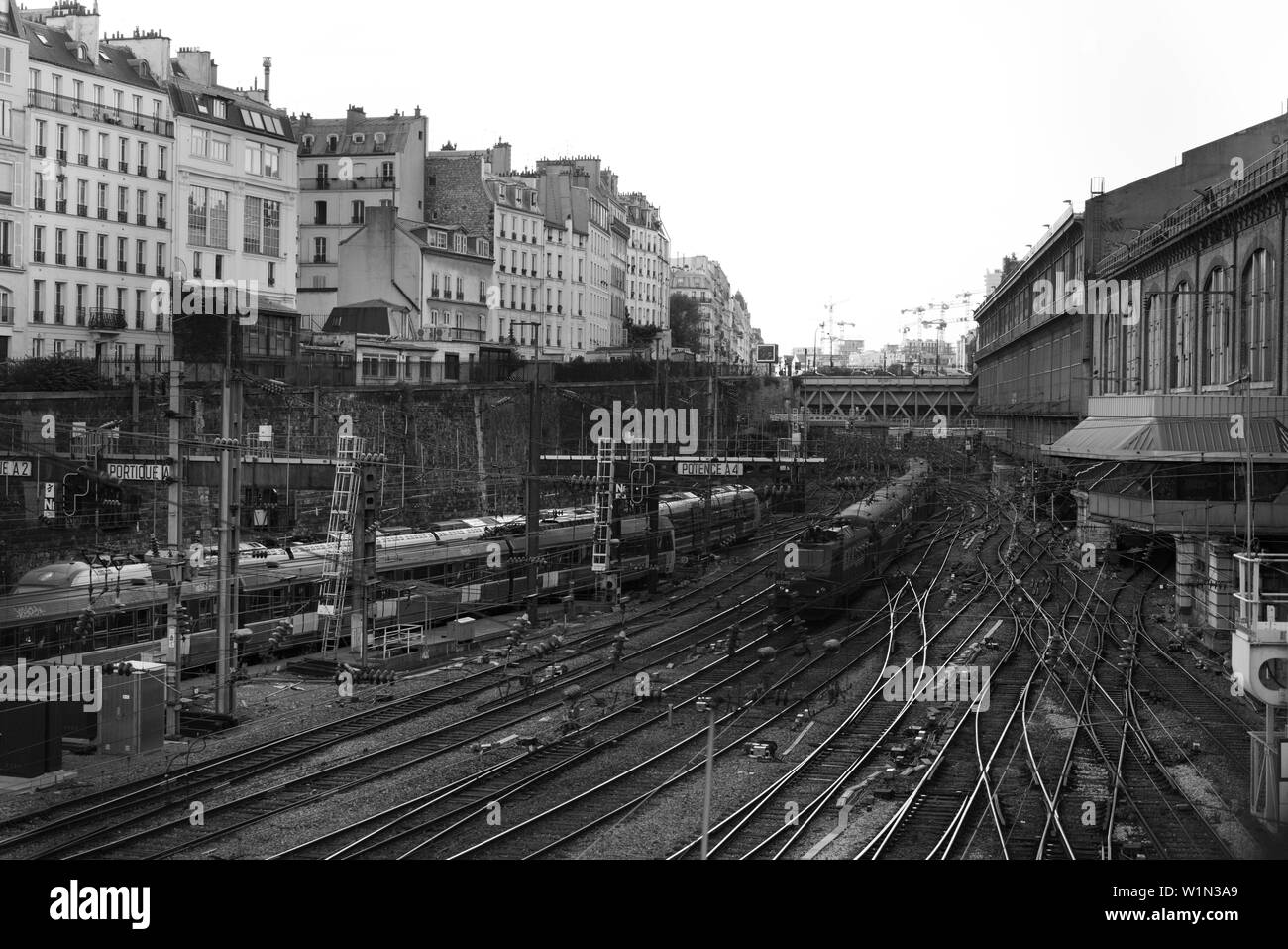 French apartments Black and White Stock Photos & Images - Alamy