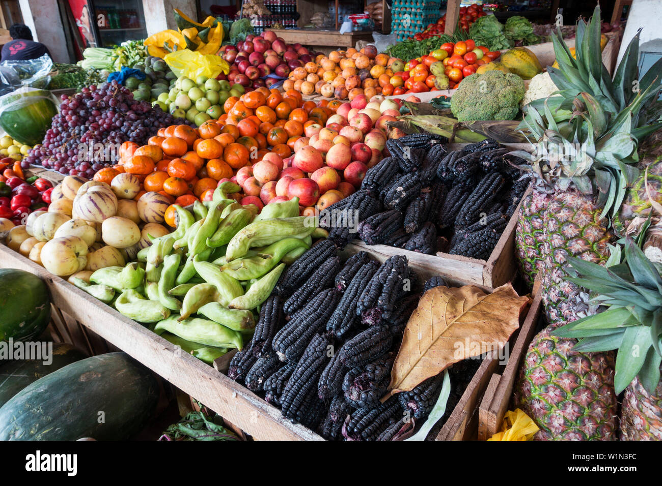 vegetables in a supermarket in Lima, Peru, South America Stock Photo ...