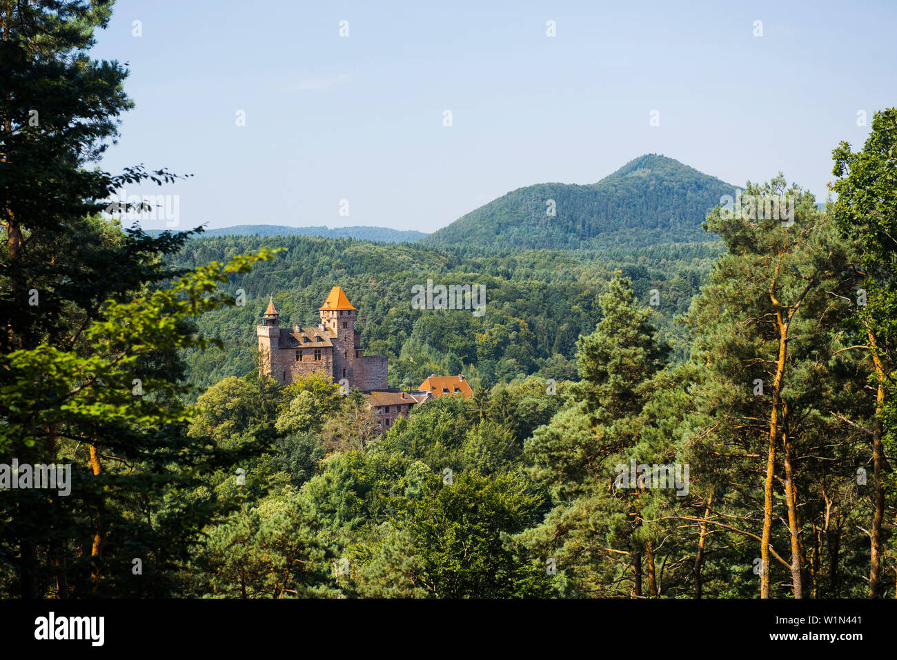 Burg Berwartstein Castle, Erlenbach, Palatinate Forest, Palatinate ...