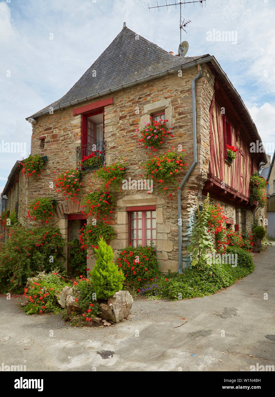 Walk through the old city of Malestroit, River Oust and, Canal de ...