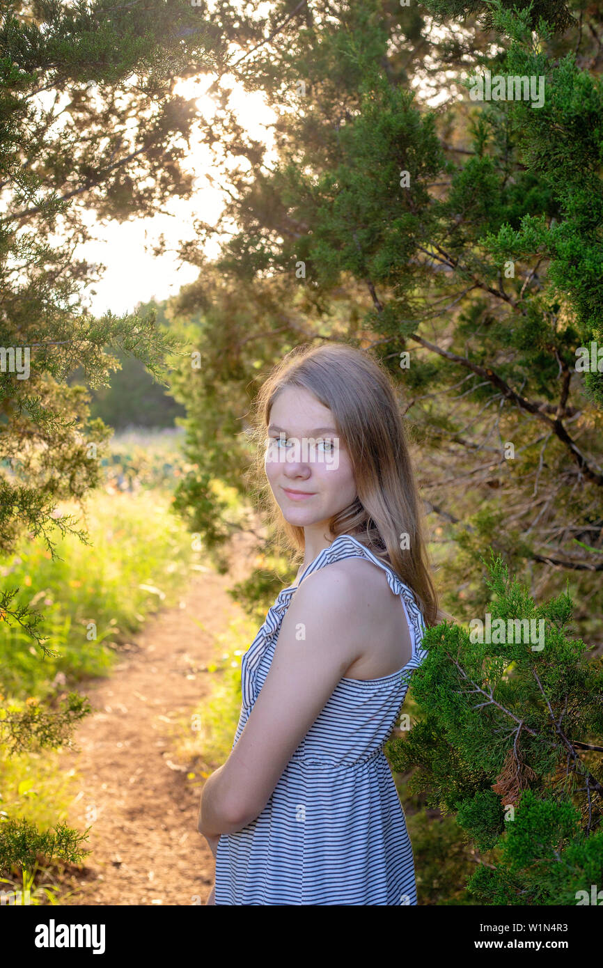 Girl in park Stock Photo - Alamy
